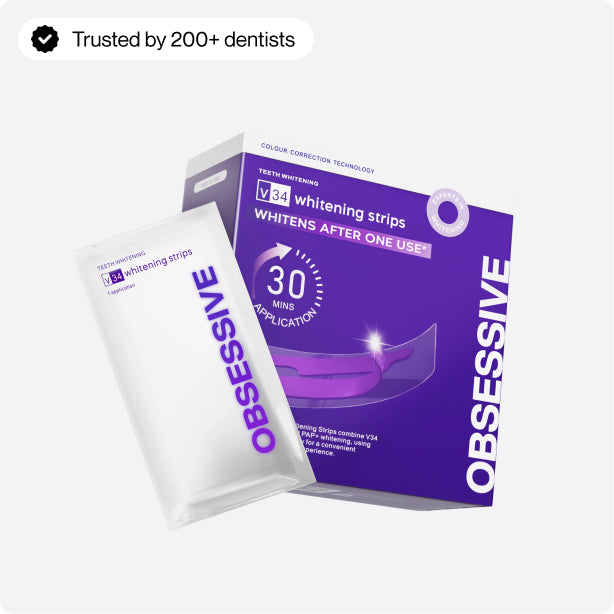 V34 Pro-Intensive Whitening Strips Test – OBSESSIVE